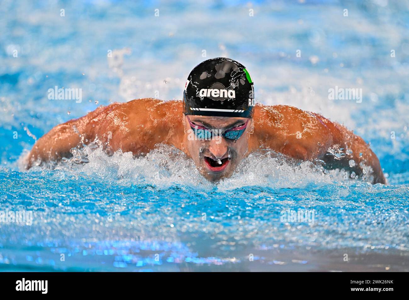 Alberto Razzetti of Italy competes in the Swimming 400m. Ind.Medley men ...