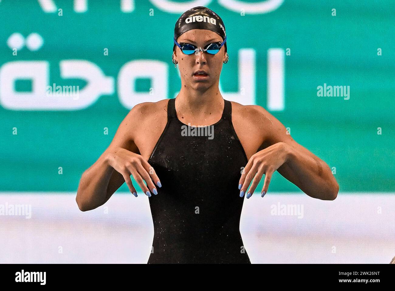 Doha, Qatar. 18th Feb, 2024. Sara Franceschi of Italy prepares to ...