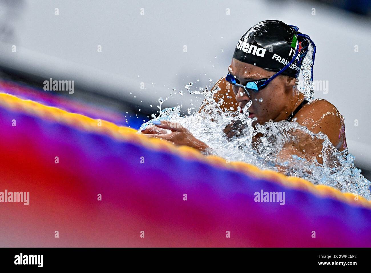 Doha, Qatar. 18th Feb, 2024. Sara Franceschi of Italy competes in the ...