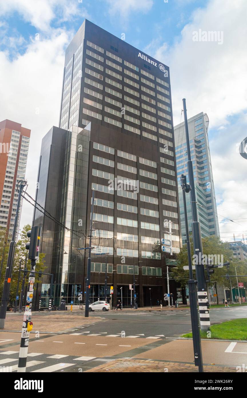 Rotterdam, Nederland - October 22, 2023: Allianz Insurance tower ...