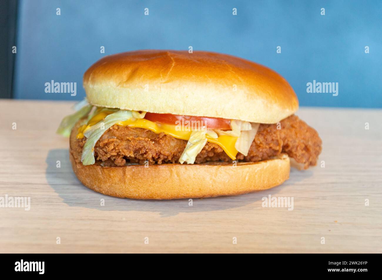 Rotterdam, Nederland - October 22, 2023: KFC Colonel burger Stock Photo ...