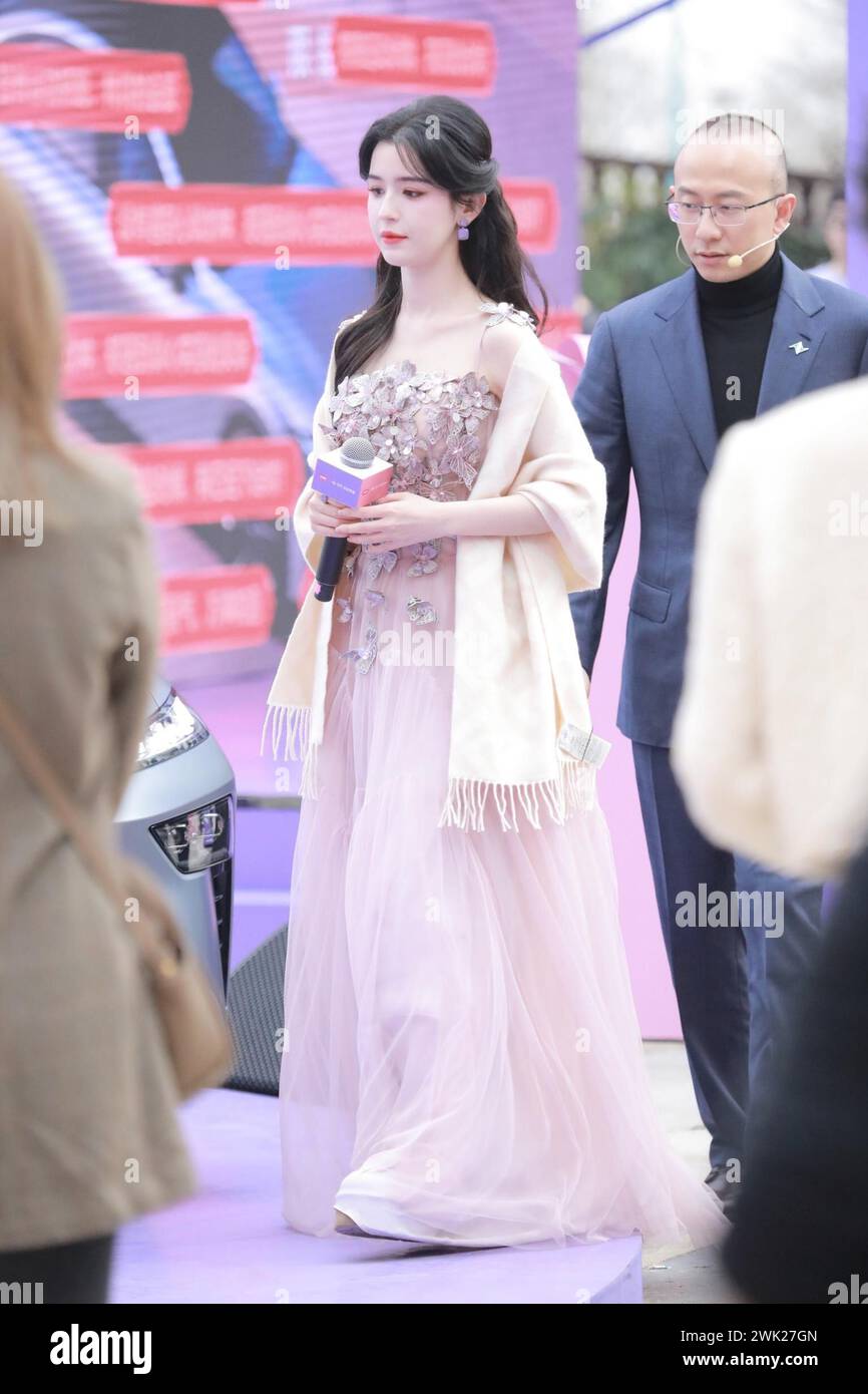 Chinese actress, dancer and model Hankiz Omar attends an activity in ...