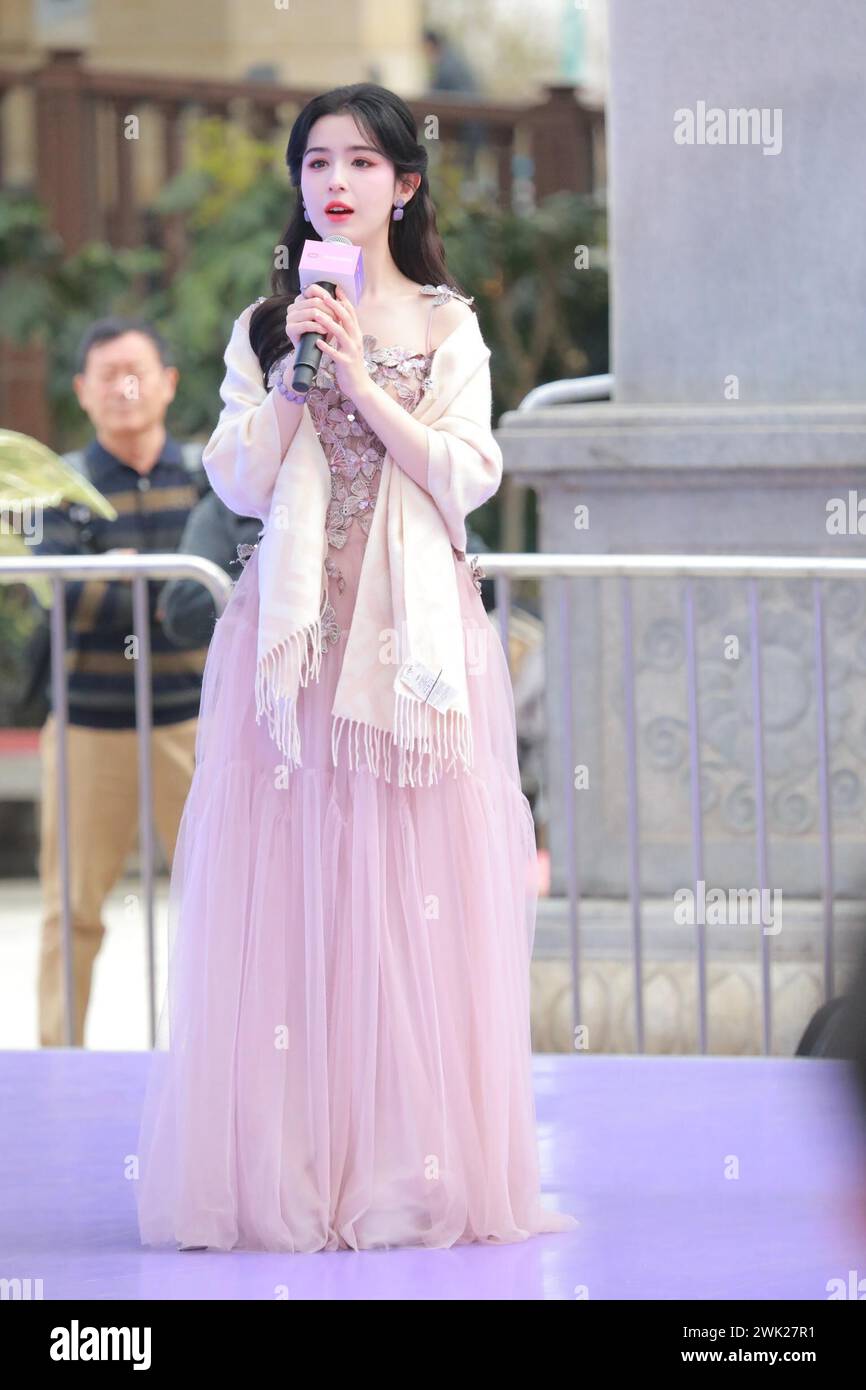 Chinese actress, dancer and model Hankiz Omar attends an activity in ...