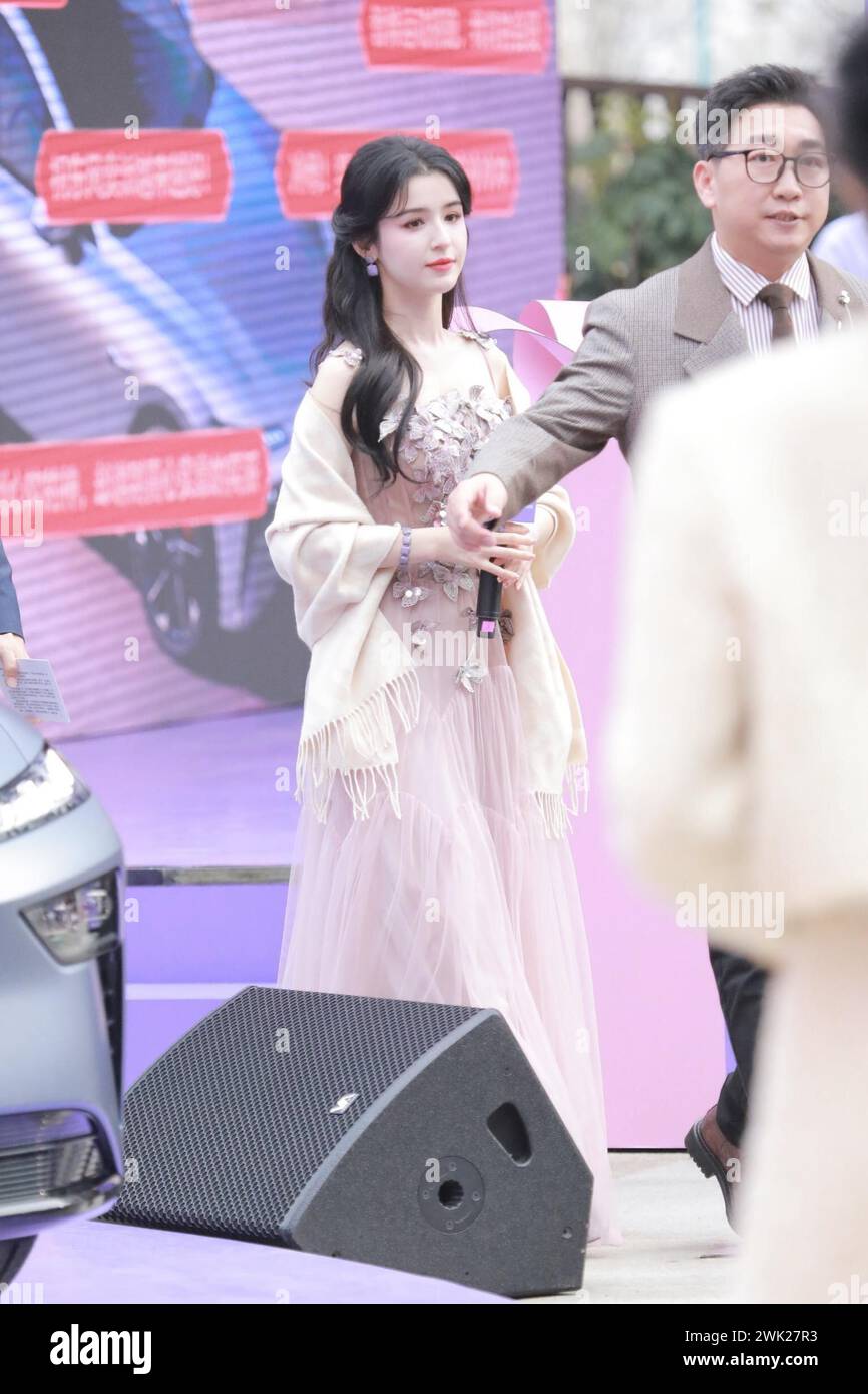 Chinese actress, dancer and model Hankiz Omar attends an activity in ...