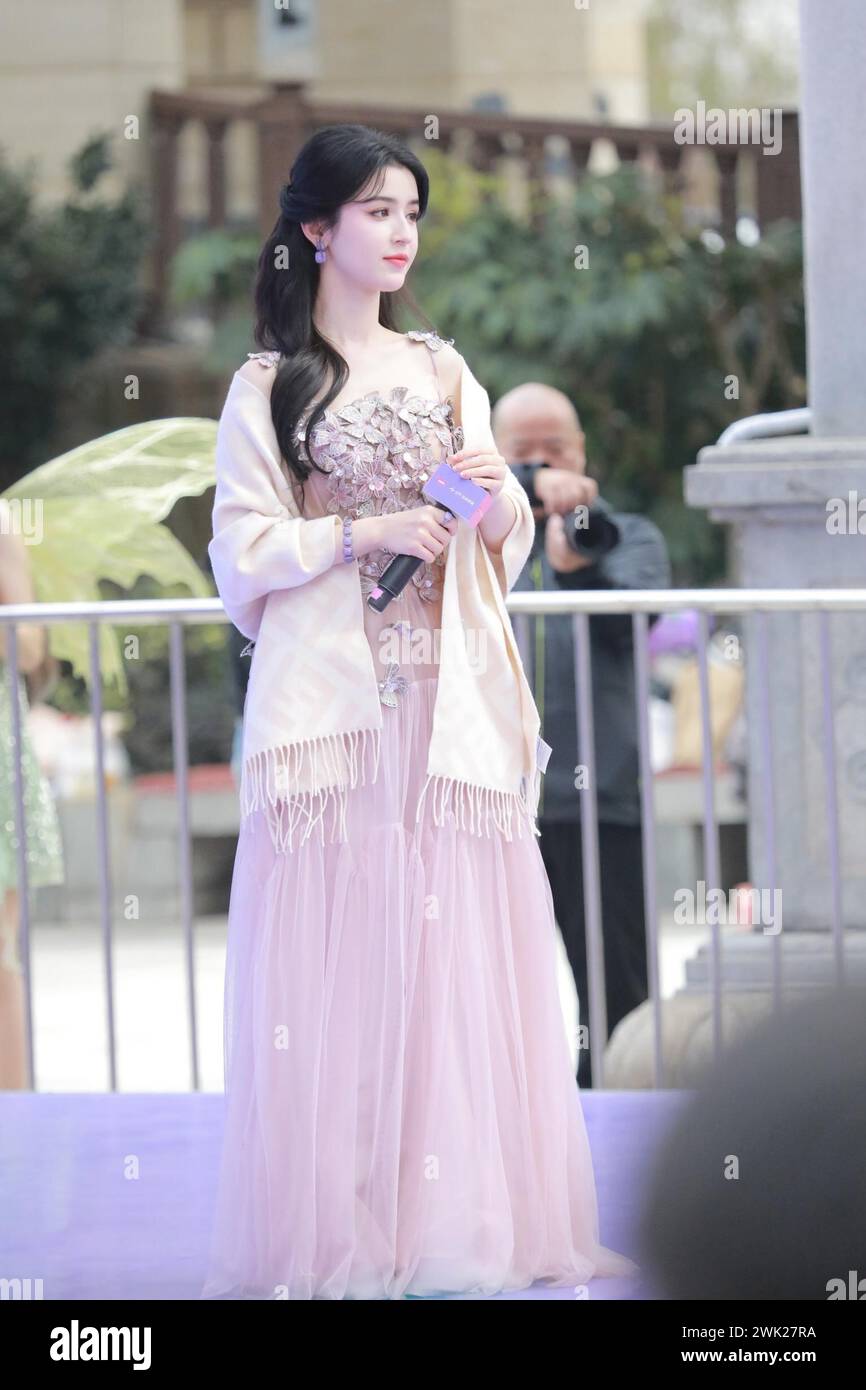 Chinese actress, dancer and model Hankiz Omar attends an activity in ...