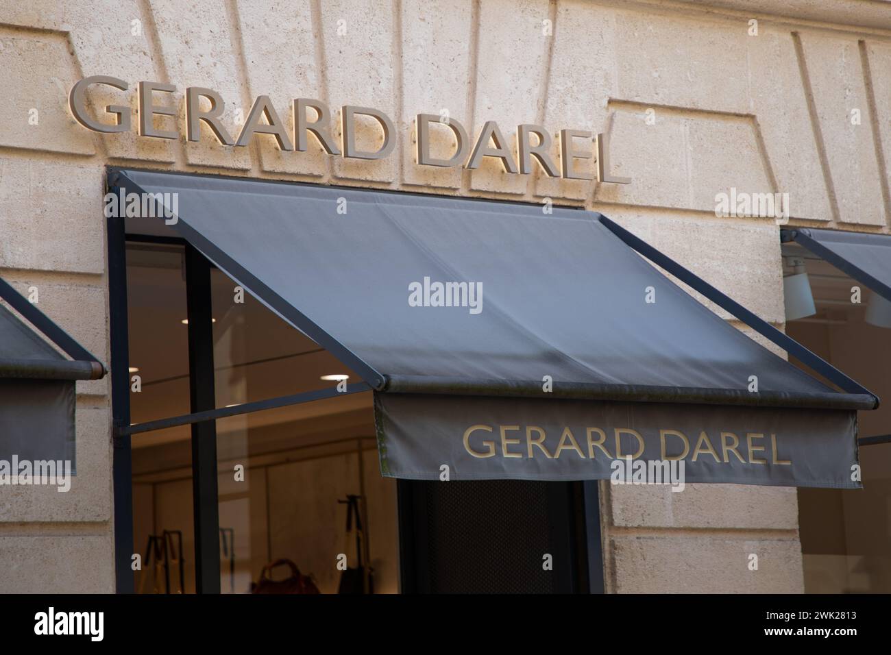 Bordeaux , France - 02 15 2024 : Gerard Darel boutique logo chain and ...