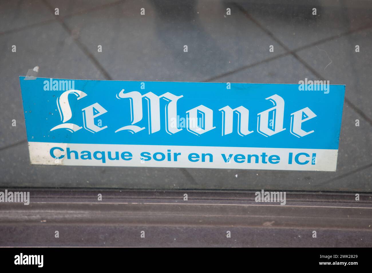 Bordeaux , France - 02 15 2024 : Le Monde sign logo and text brand of ...