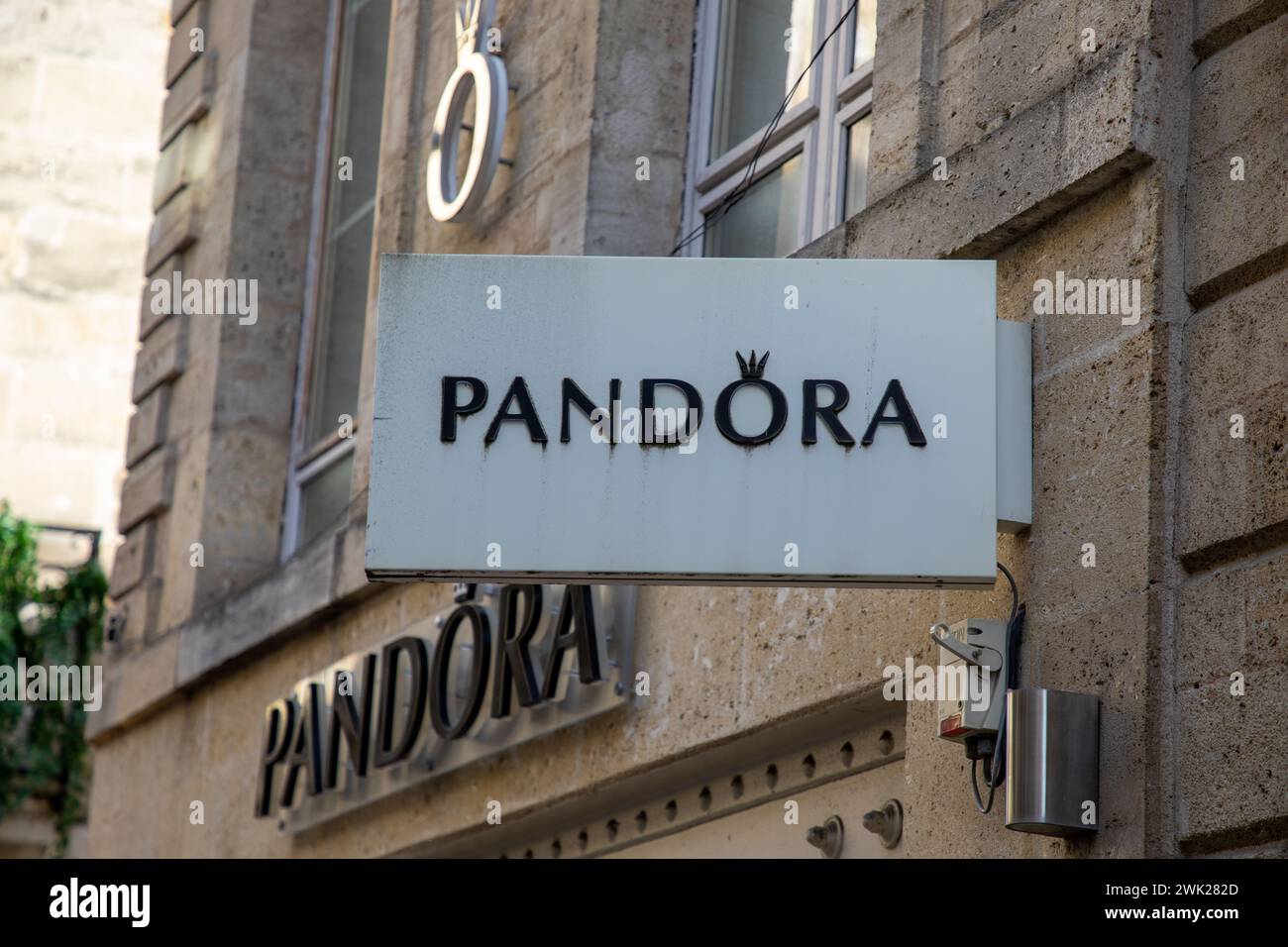 Bordeaux , France - 02 15 2024 : pandora sign text store signage chain ...