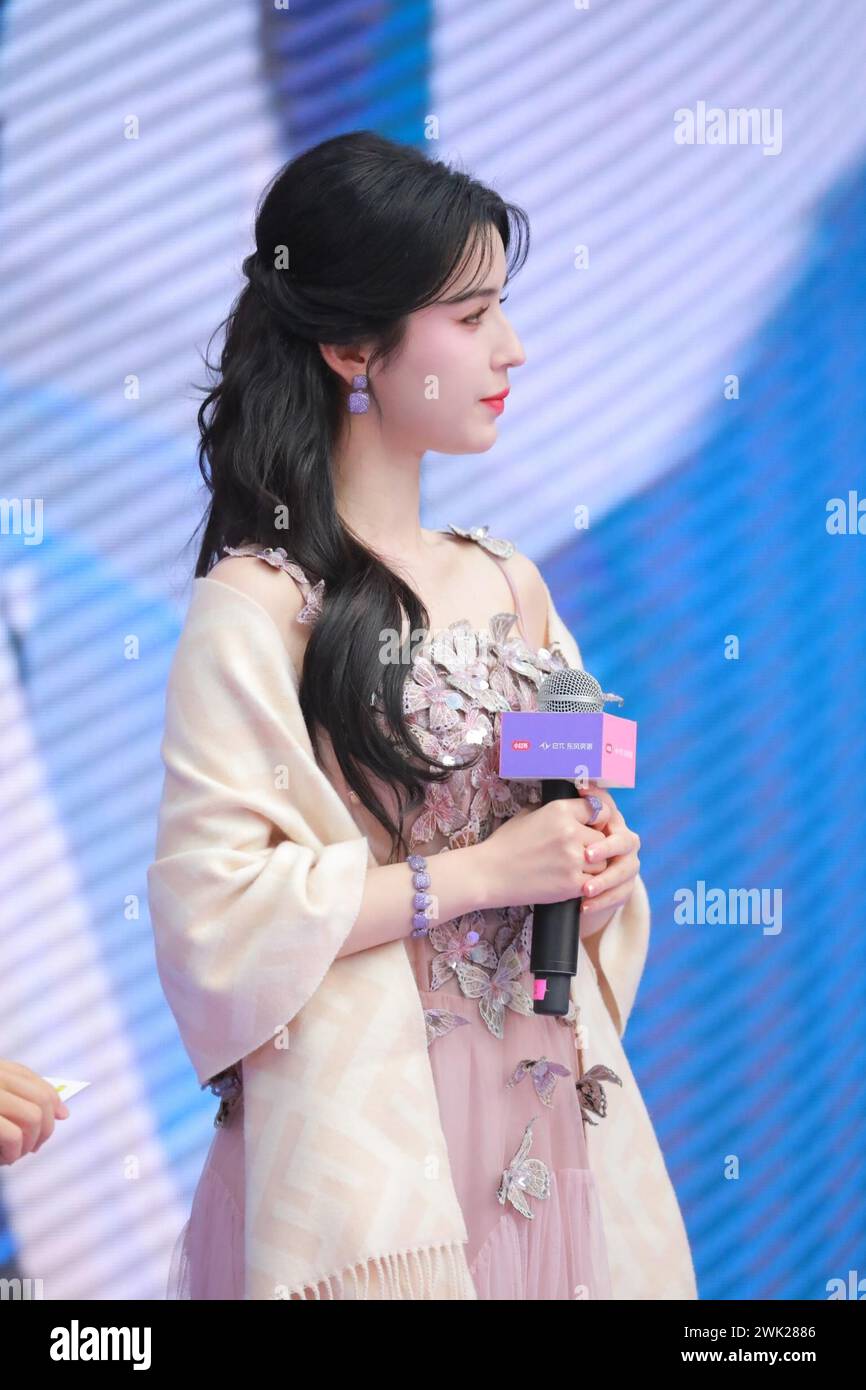 Chinese actress, dancer and model Hankiz Omar attends an activity in ...