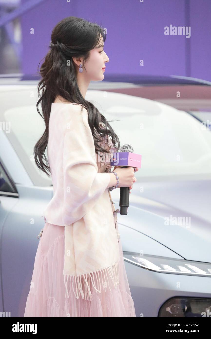 Chinese actress, dancer and model Hankiz Omar attends an activity in ...