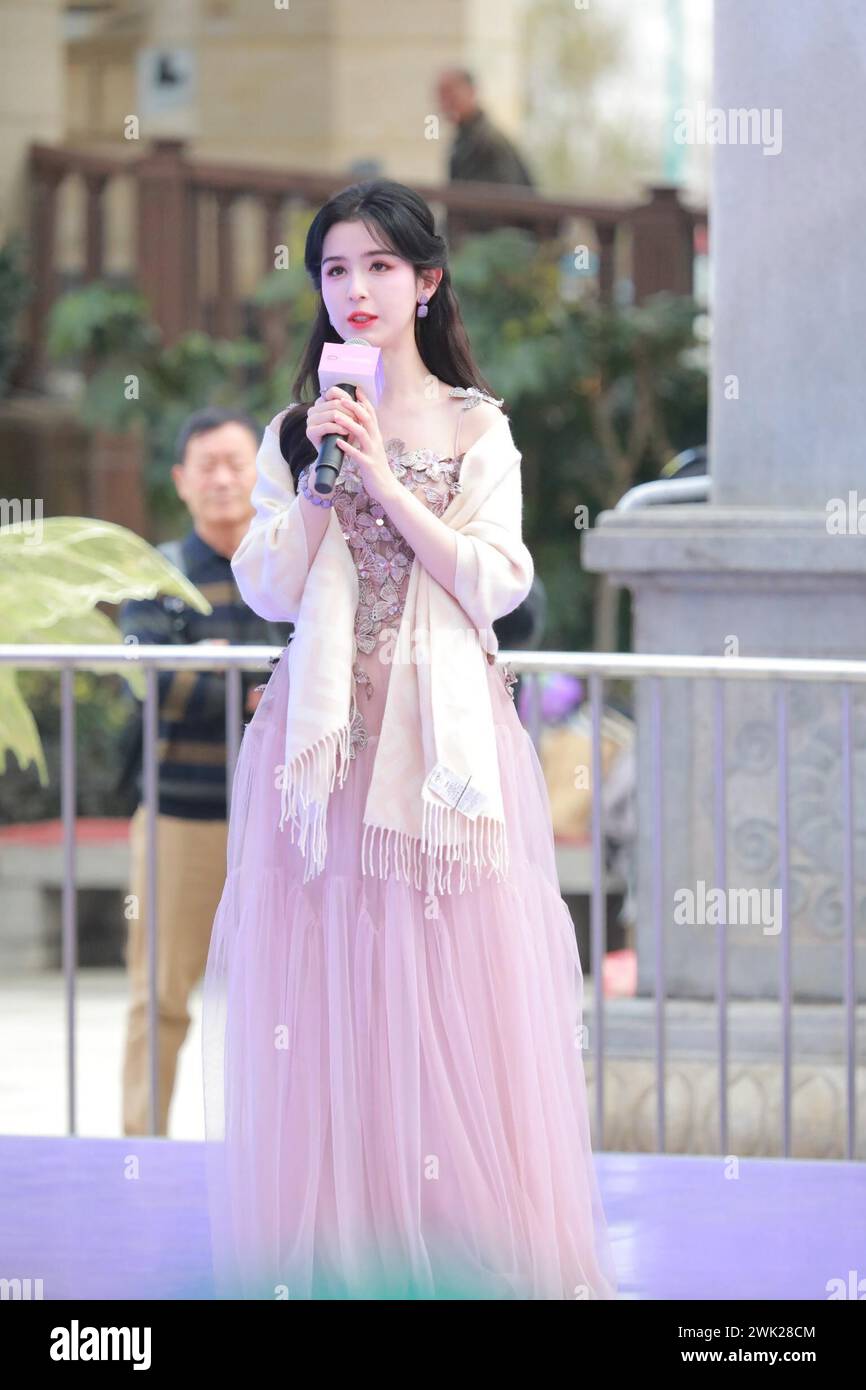 Chinese actress, dancer and model Hankiz Omar attends an activity in ...