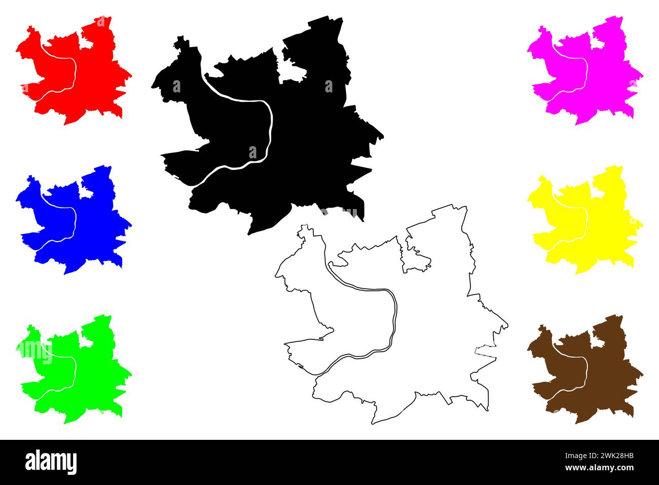 Map of vitebsk hi-res stock photography and images - Alamy