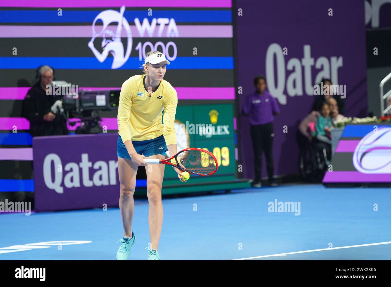 Some moments from the final of the Qatar TotalEnergies Open 2024 played ...