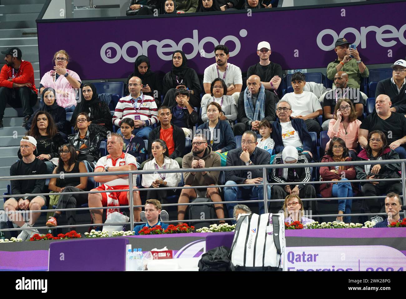 Some moments from the final of the Qatar TotalEnergies Open 2024 played ...