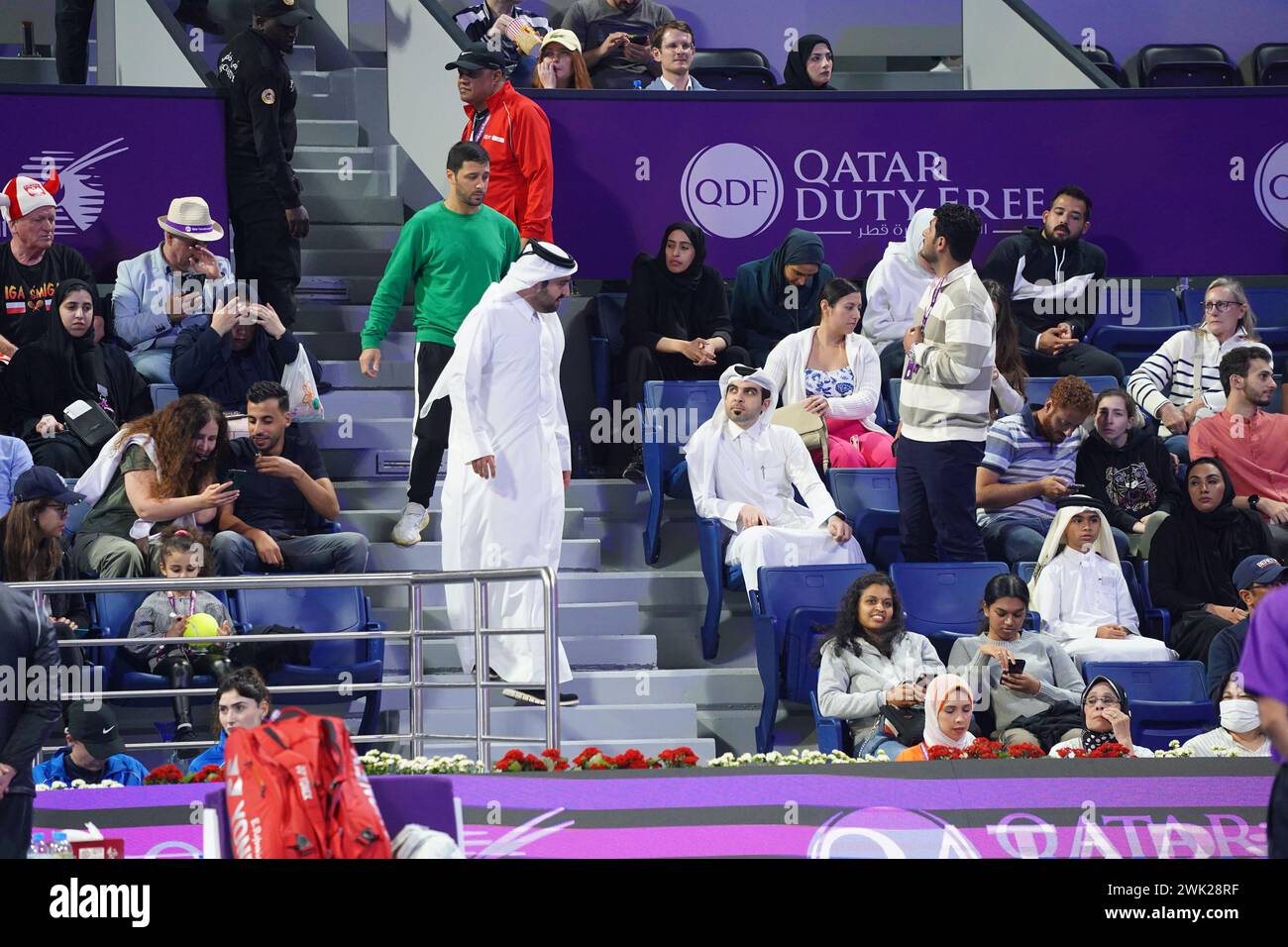 Some moments from the final of the Qatar TotalEnergies Open 2024 played ...