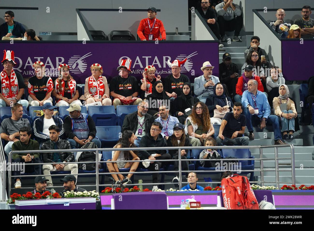 Some moments from the final of the Qatar TotalEnergies Open 2024 played ...