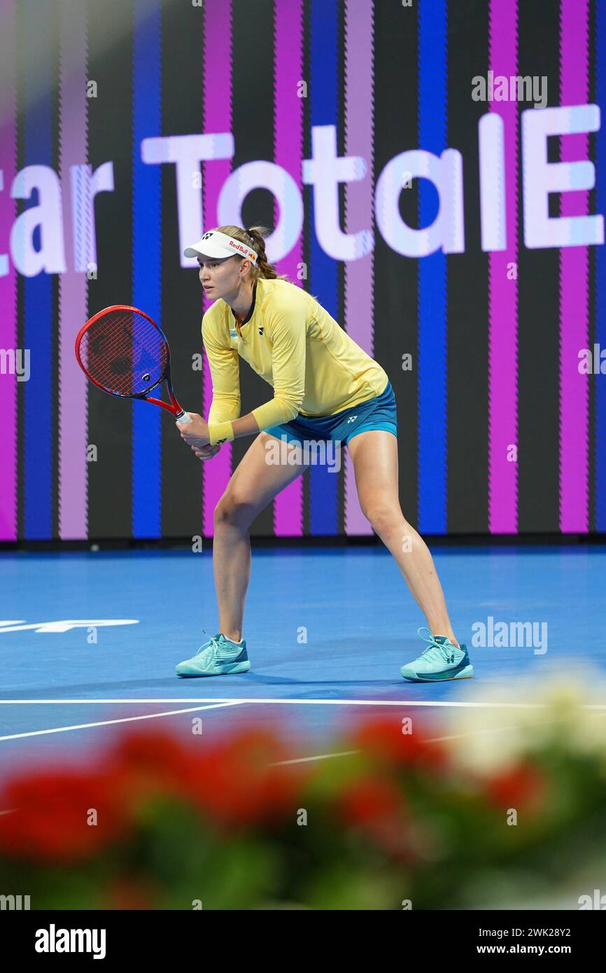 Some moments from the final of the Qatar TotalEnergies Open 2024 played ...