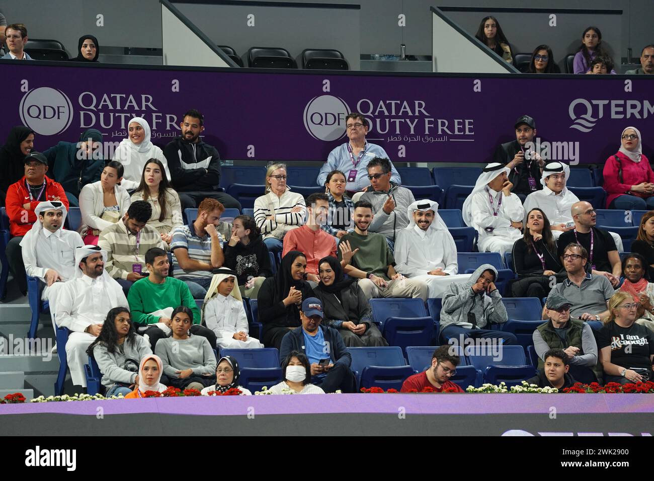 Some moments from the final of the Qatar TotalEnergies Open 2024 played ...
