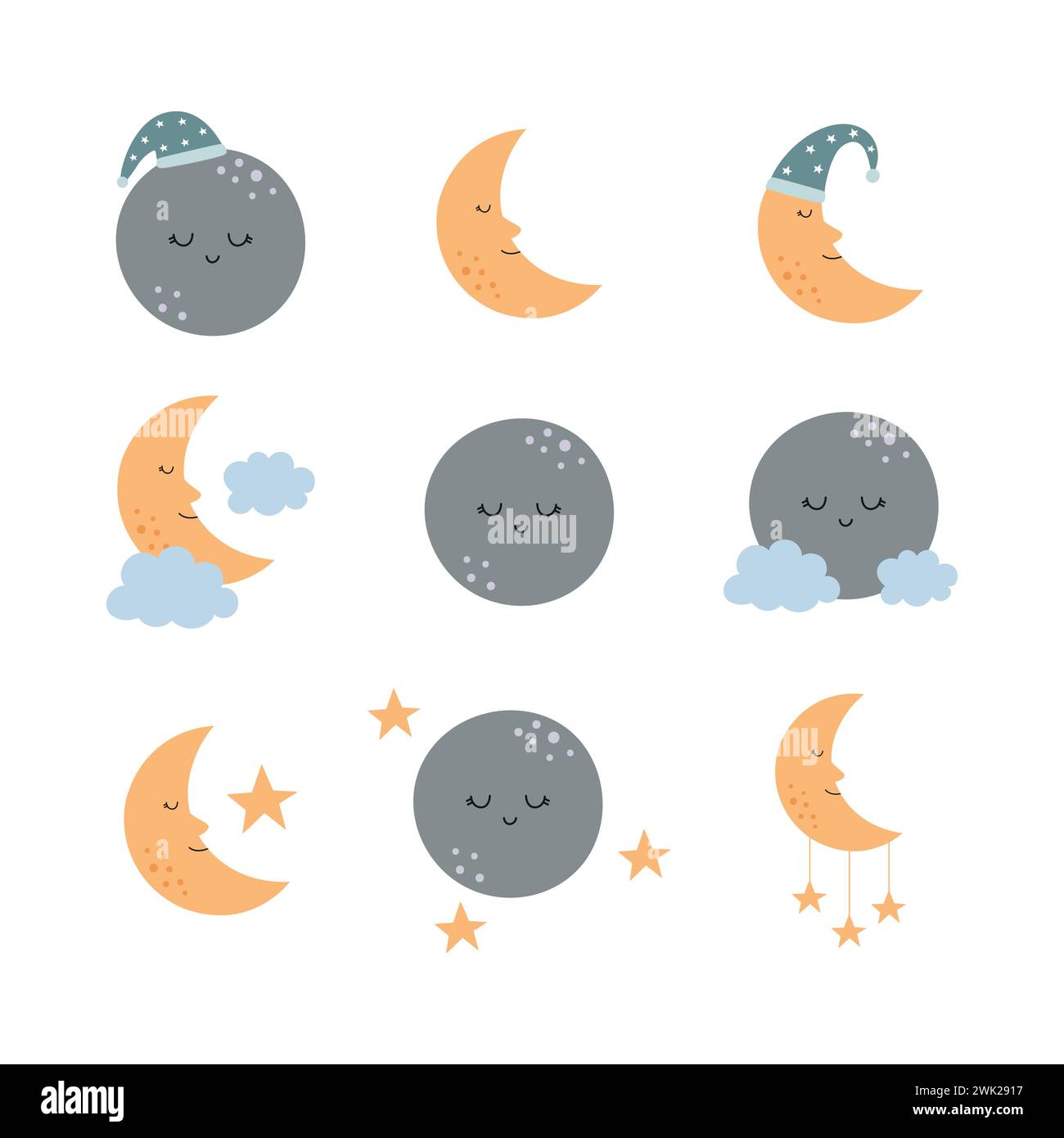 Set of kids Stock Vector Images - Alamy