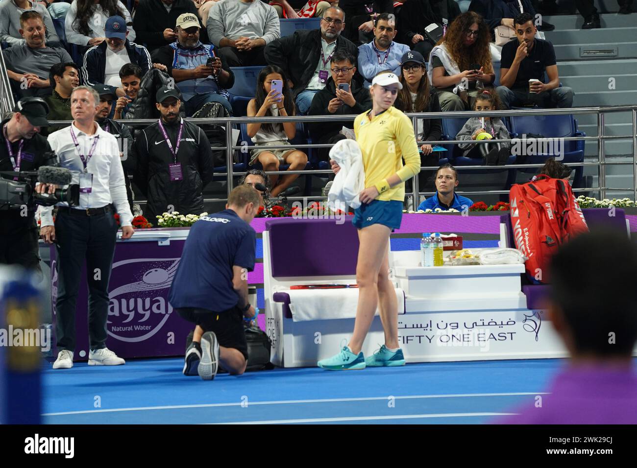 Some moments from the final of the Qatar TotalEnergies Open 2024 played ...