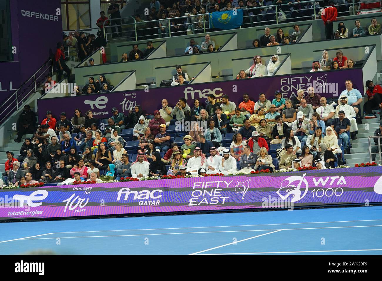 Some moments from the final of the Qatar TotalEnergies Open 2024 played ...