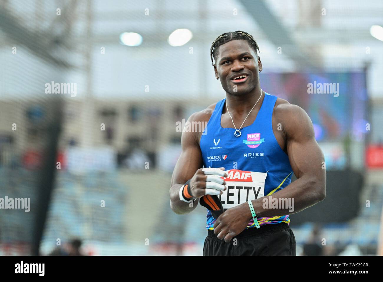 Miramas, France. 17th Feb, 2024. Makenson Gletty seen during the 2024 ...