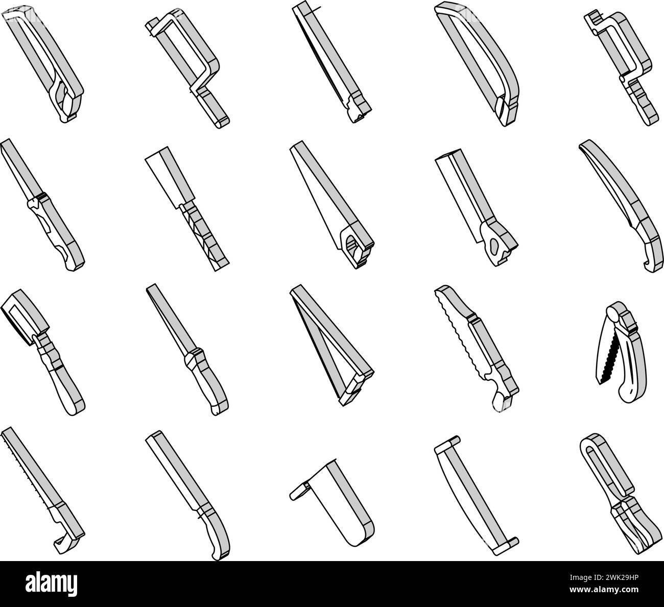 Isometric vector set hand Black and White Stock Photos & Images - Alamy