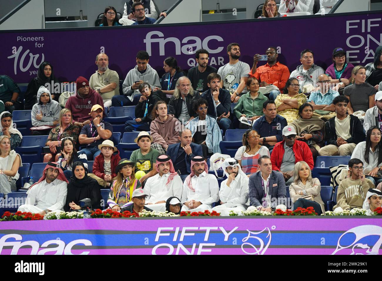 Some moments from the final of the Qatar TotalEnergies Open 2024 played ...