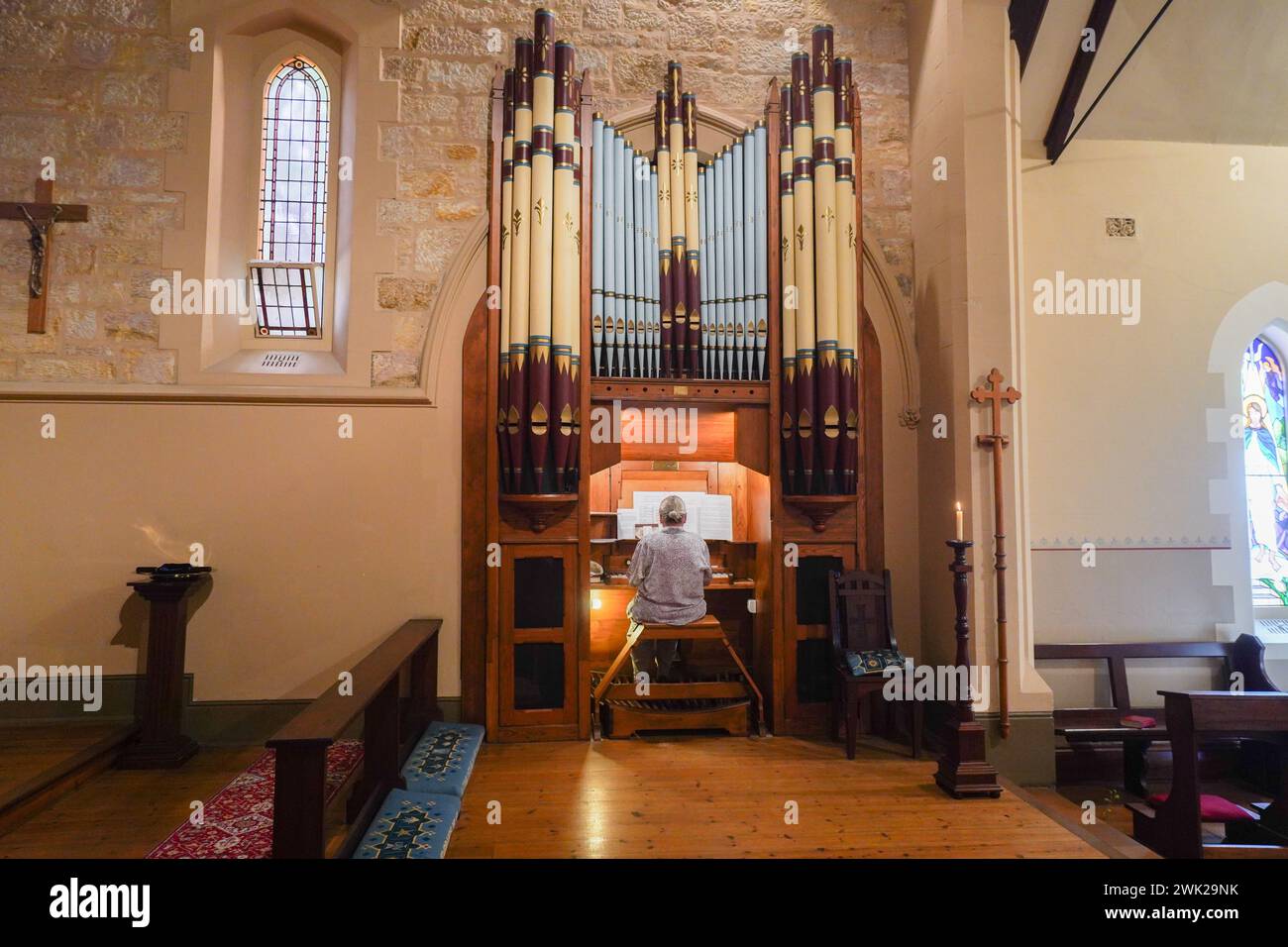 Church Pipe Organ built by Walter Rendall in 1880, Adelaide, Australia ...