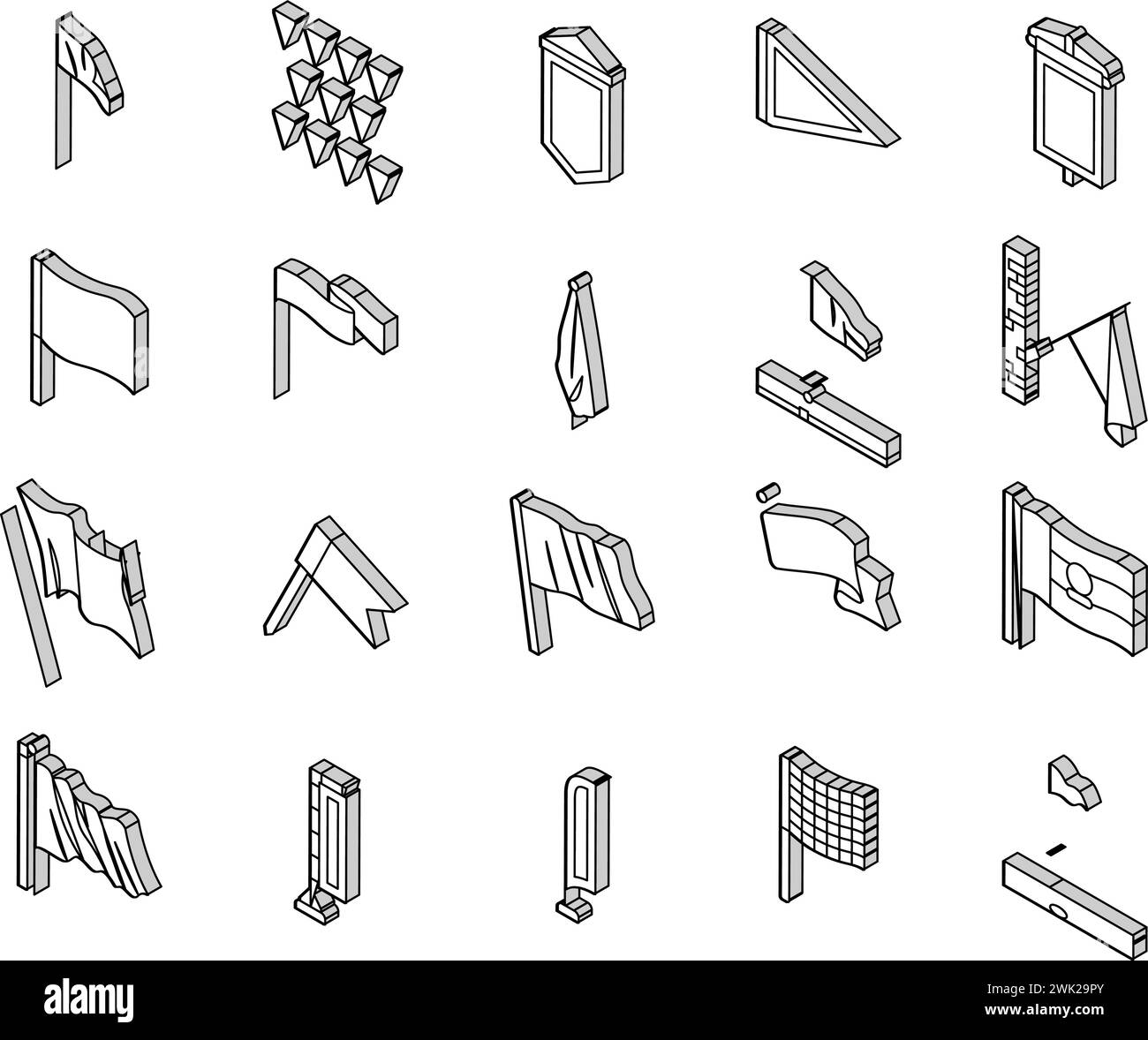 Isometric map marker Black and White Stock Photos & Images - Alamy