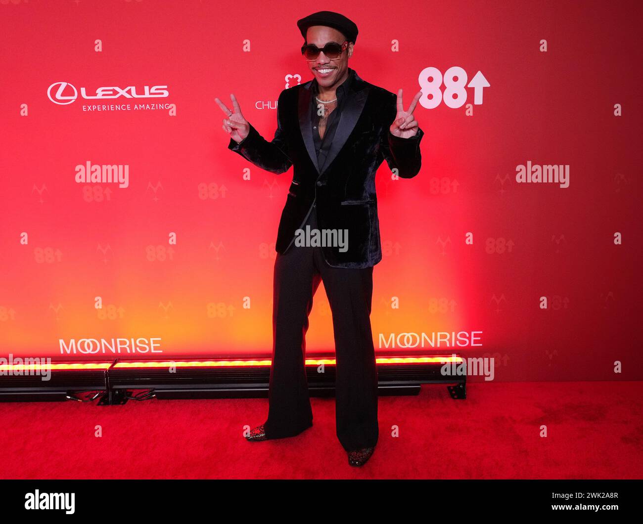 Los Angeles, USA. 17th Feb, 2024. Anderson .Paak arrives at the ...