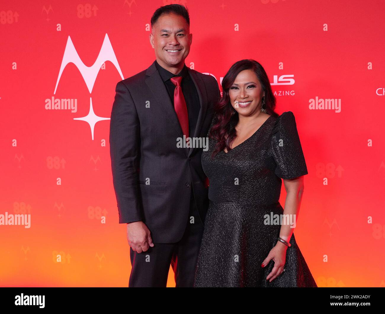 Los Angeles, USA. 17th Feb, 2024. (L-R) Alain Macasadia and Jocelyn ...