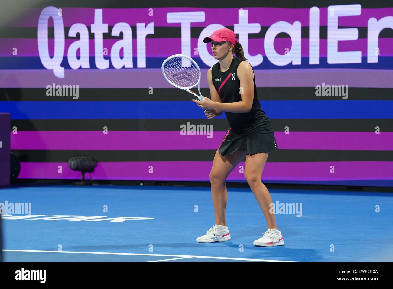 Some moments from the final of the Qatar TotalEnergies Open 2024 played ...