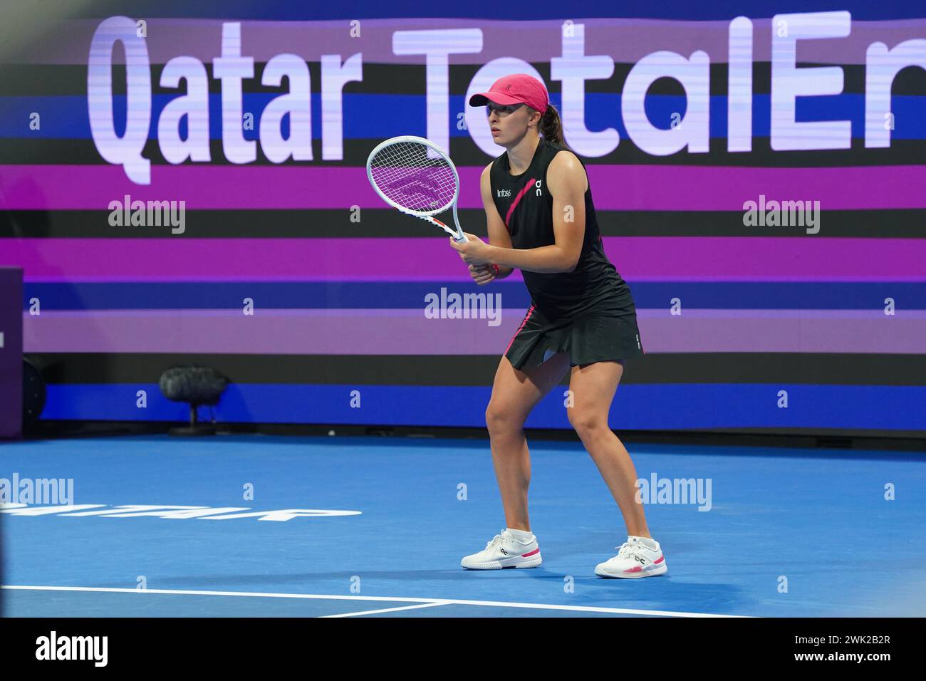 Some moments from the final of the Qatar TotalEnergies Open 2024 played ...