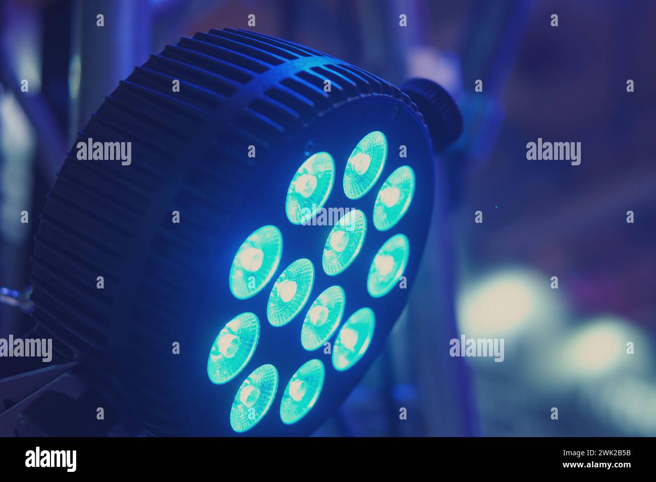 LED spotlights on stage in a concert hall, close-up Stock Photo - Alamy