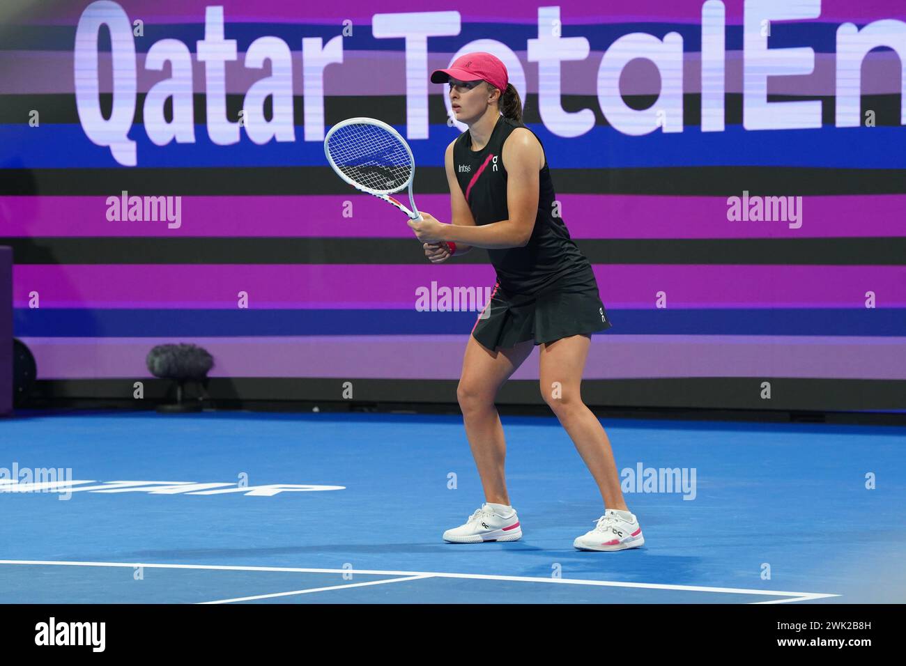 Some moments from the final of the Qatar TotalEnergies Open 2024 played ...