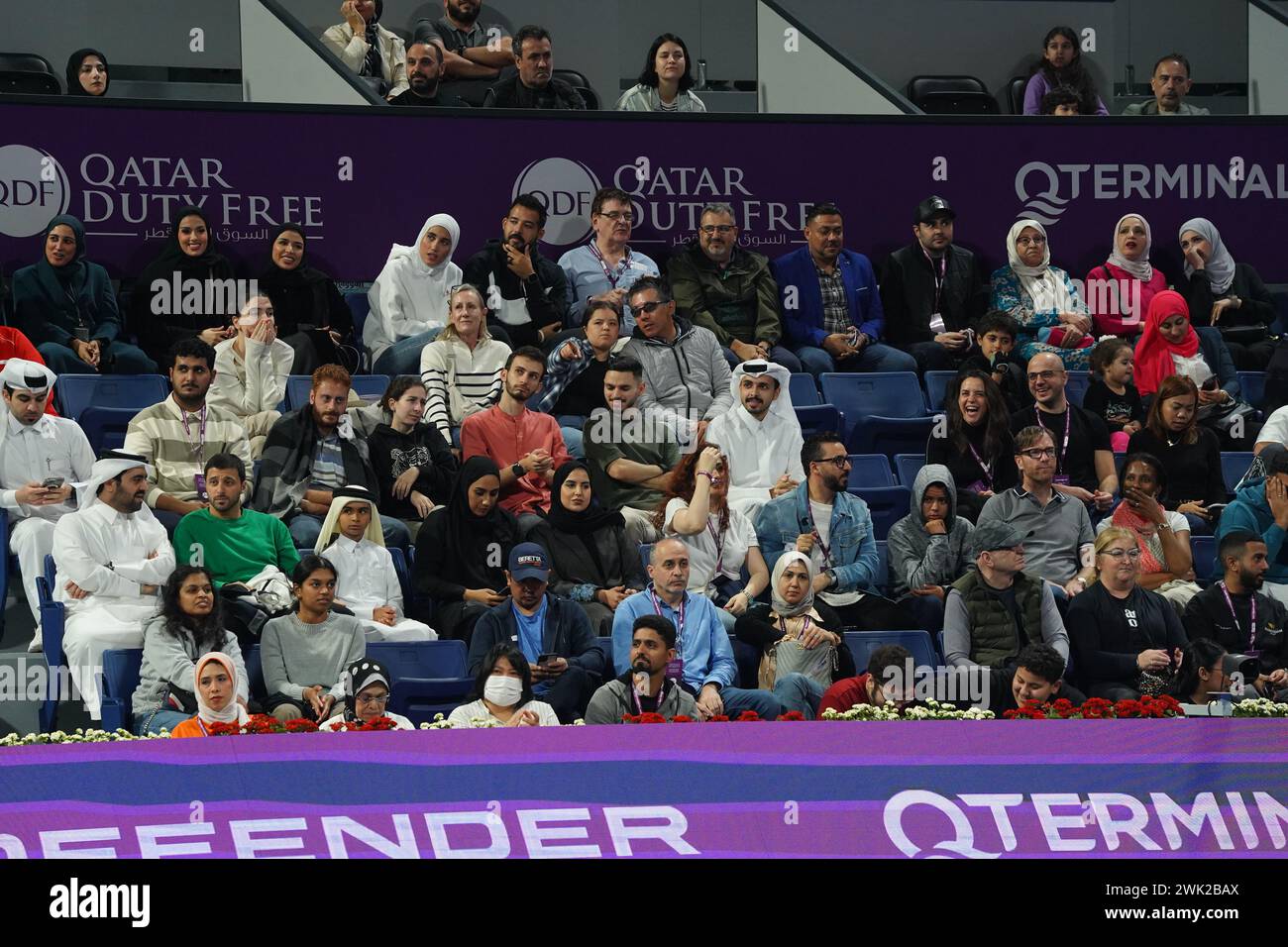 Some moments from the final of the Qatar TotalEnergies Open 2024 played ...