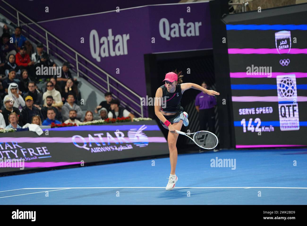 Some moments from the final of the Qatar TotalEnergies Open 2024 played ...