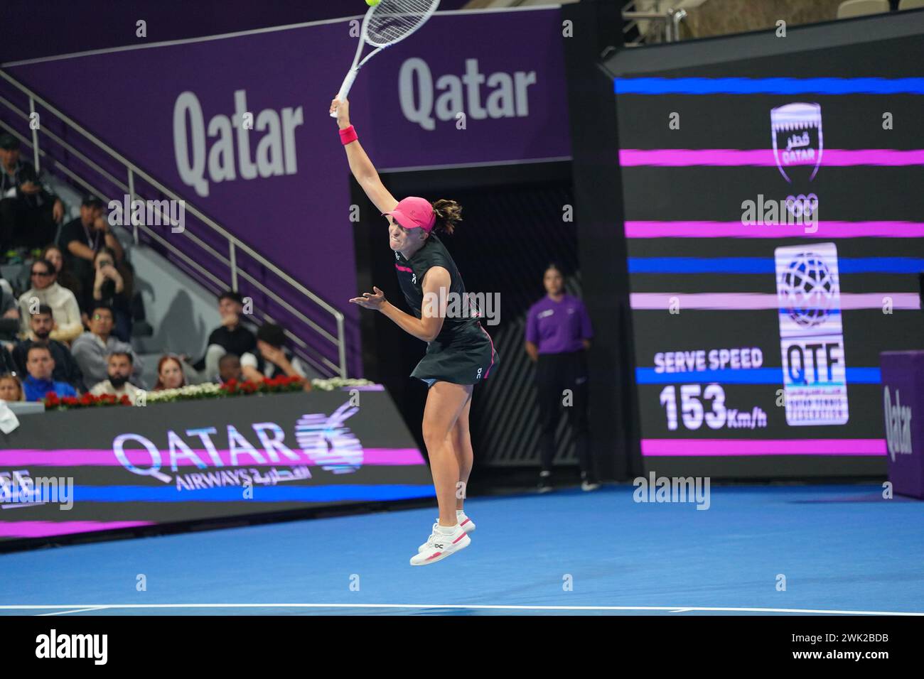 Some moments from the final of the Qatar TotalEnergies Open 2024 played ...