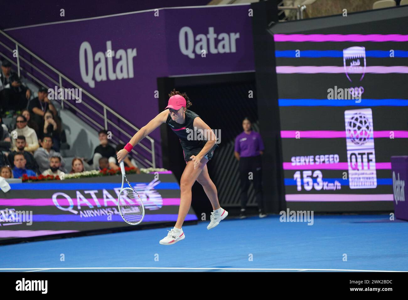 Some moments from the final of the Qatar TotalEnergies Open 2024 played ...