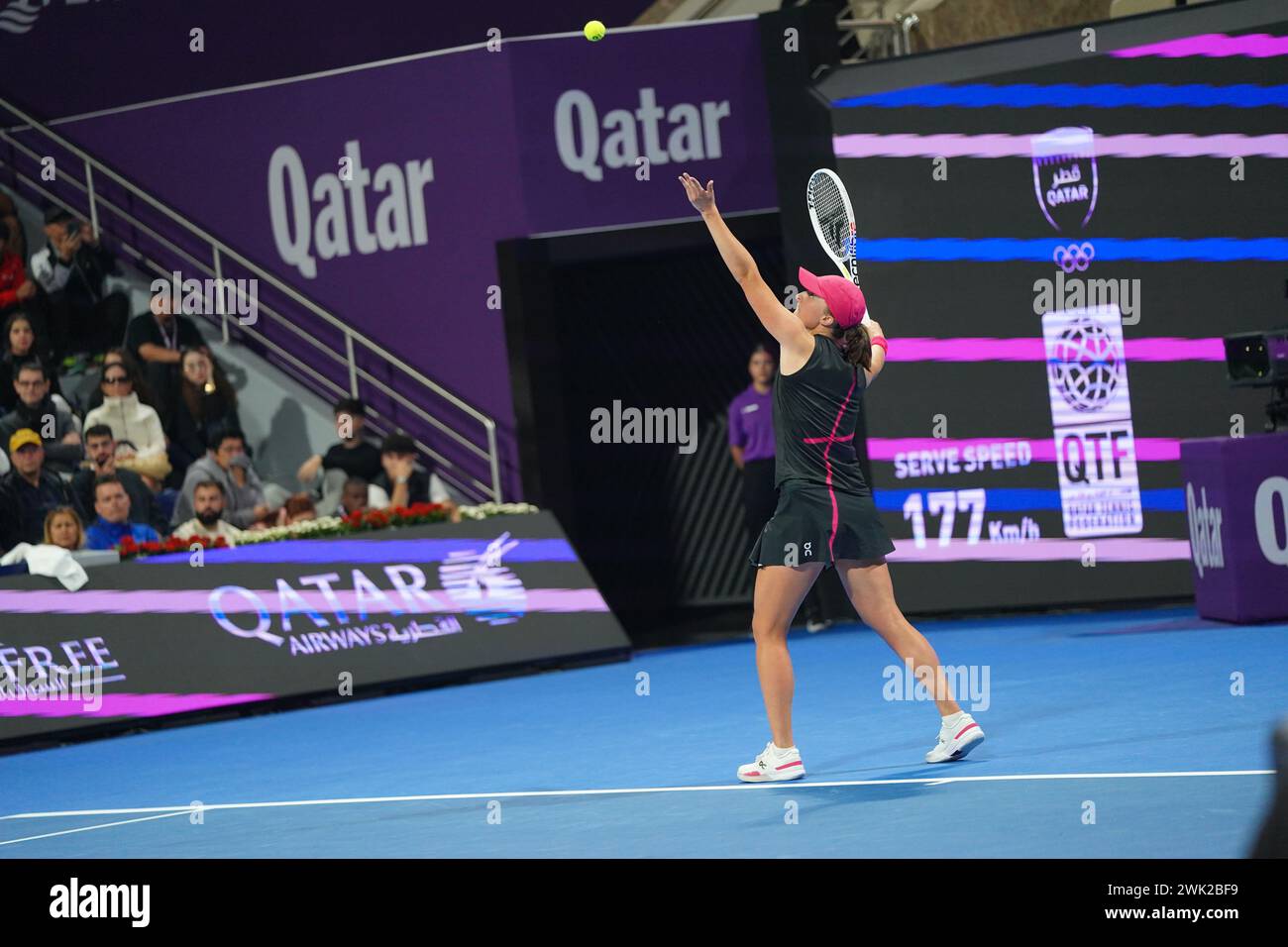 Some moments from the final of the Qatar TotalEnergies Open 2024 played ...