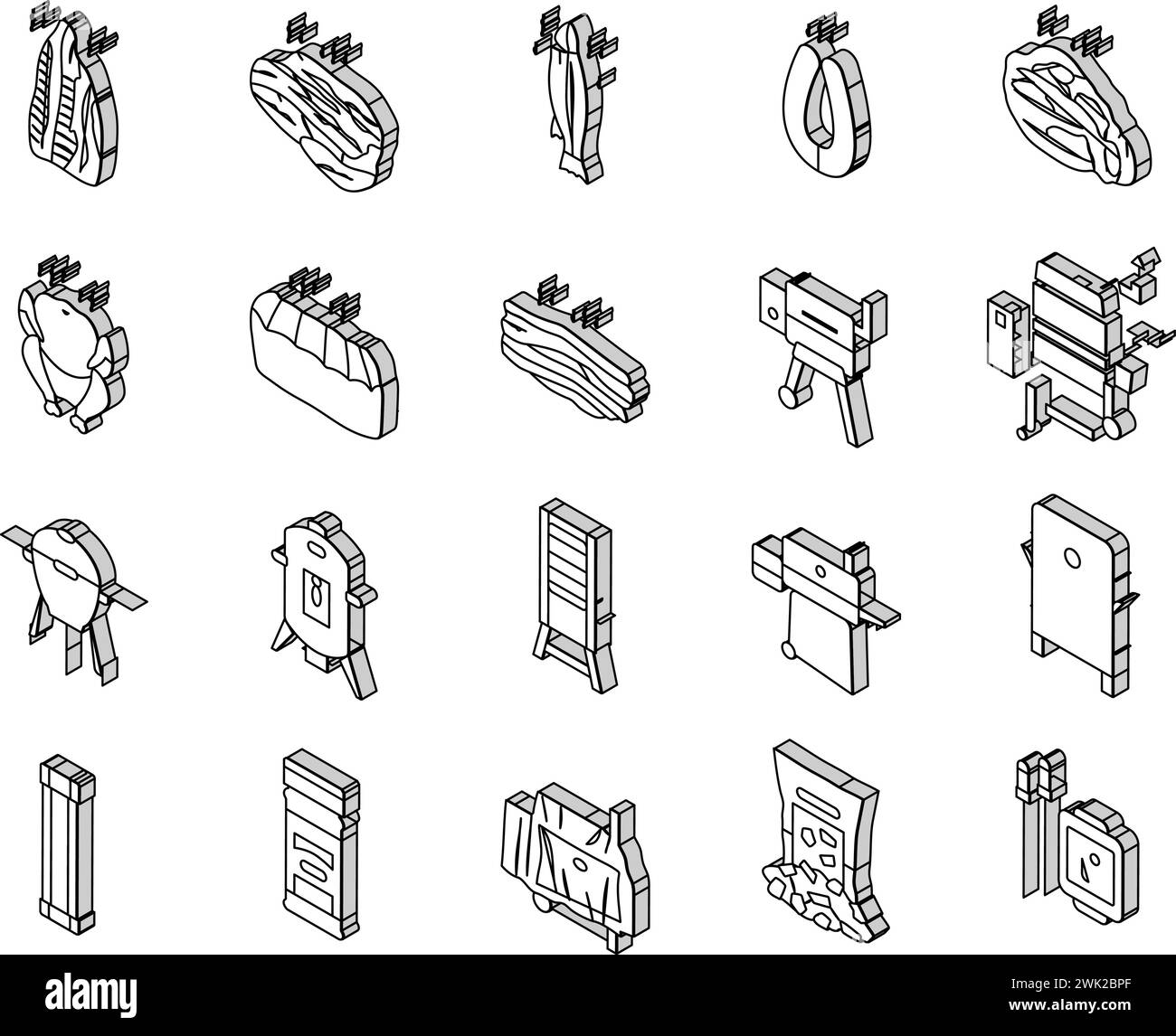 Smoked meat product ham Black and White Stock Photos & Images - Alamy