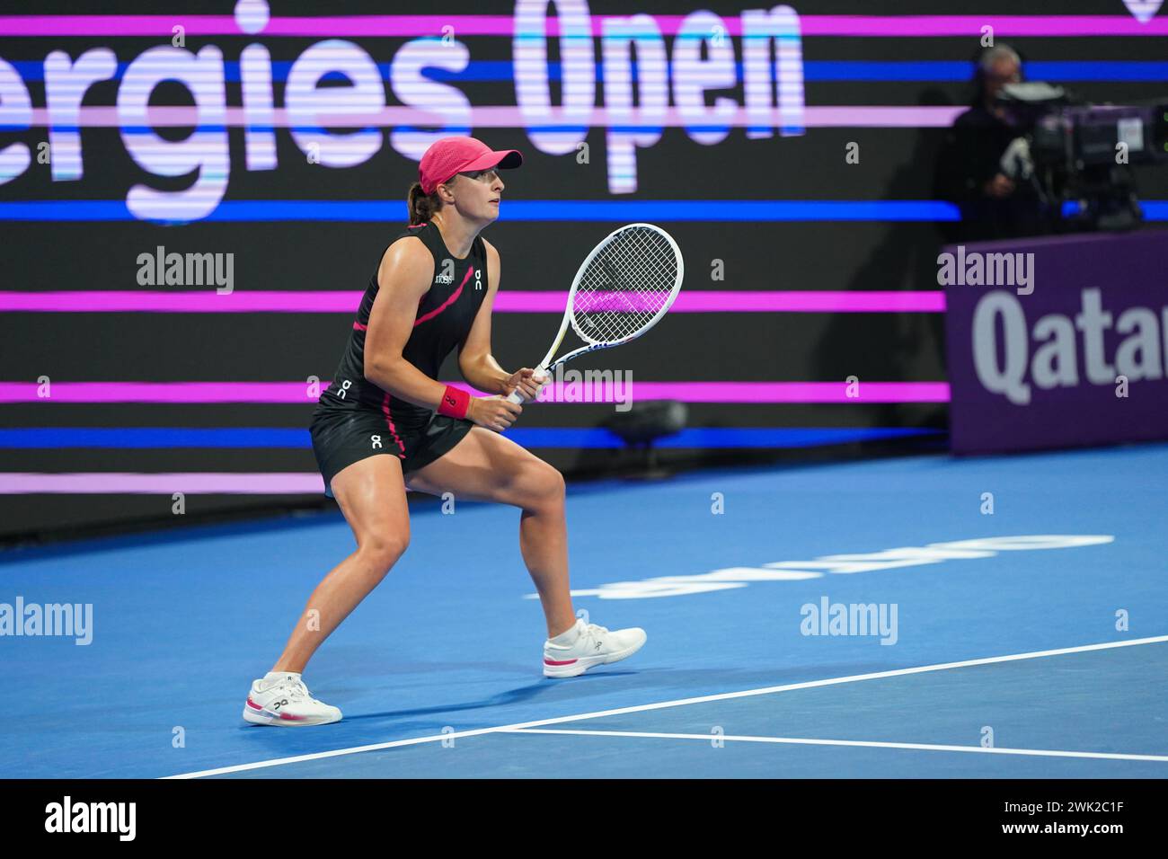 Some moments from the final of the Qatar TotalEnergies Open 2024 played ...