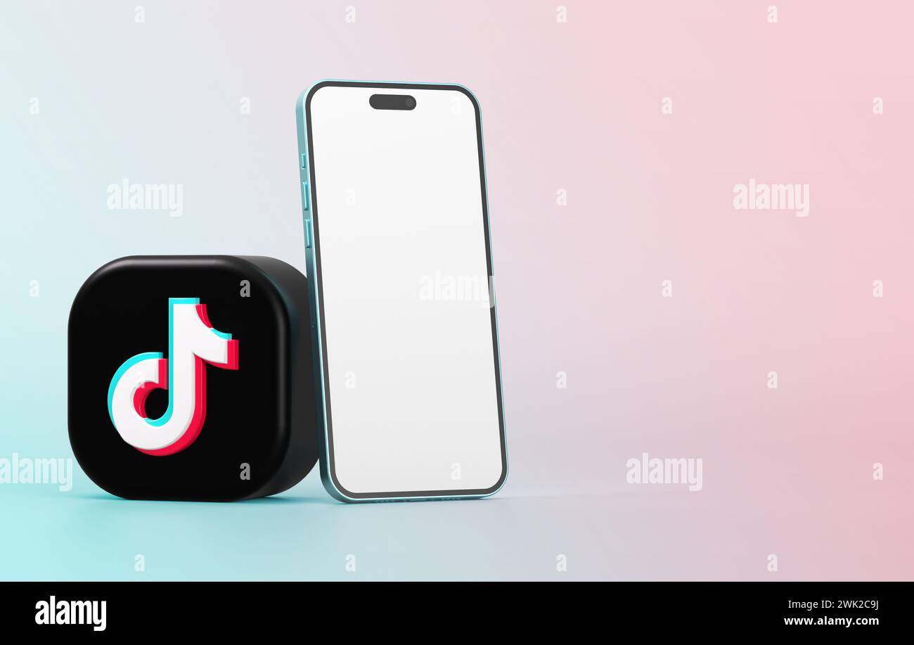 Iphone isolated tiktok screen hi-res stock photography and images - Alamy