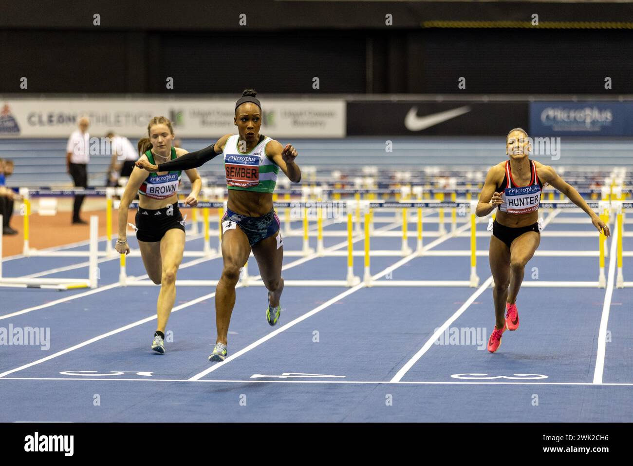 Birmingham, 17 February 2024, 60m Hurdles Women Final- SEMBER Cindy ...