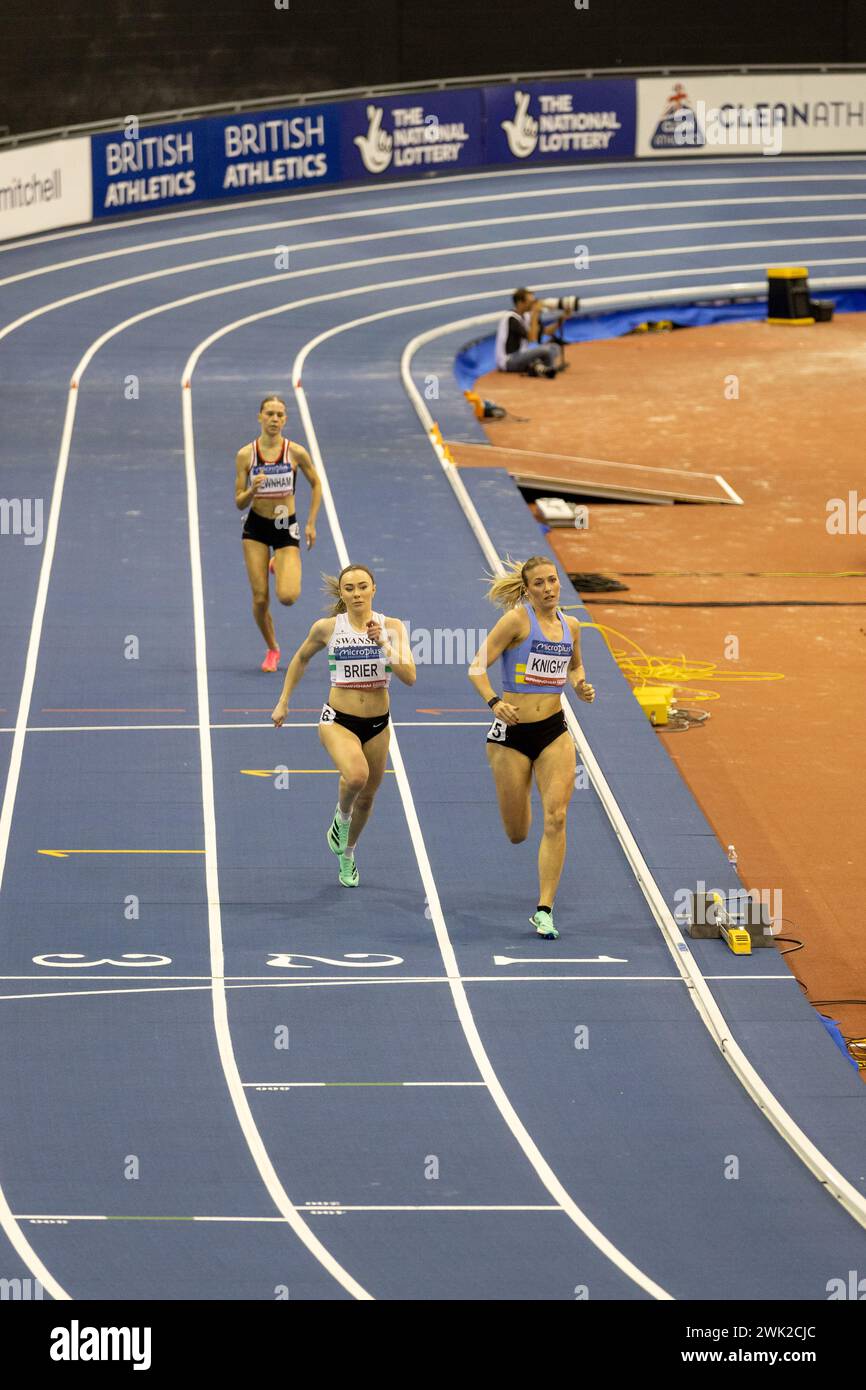 Birmingham, 17 February 2024, 400m Women Semi-Final- KNIGHT Jessie ...