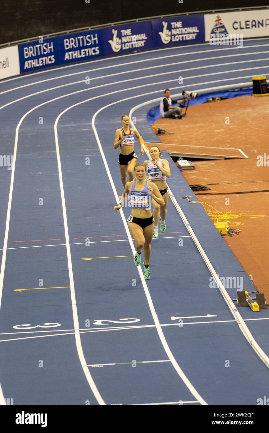 Birmingham, 17 February 2024, 400m Women Semi-Final- KNIGHT Jessie ...