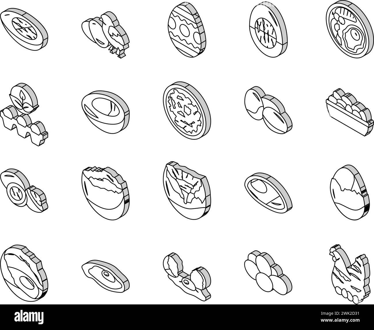 Bird nest eggs isometric Stock Vector Images - Alamy