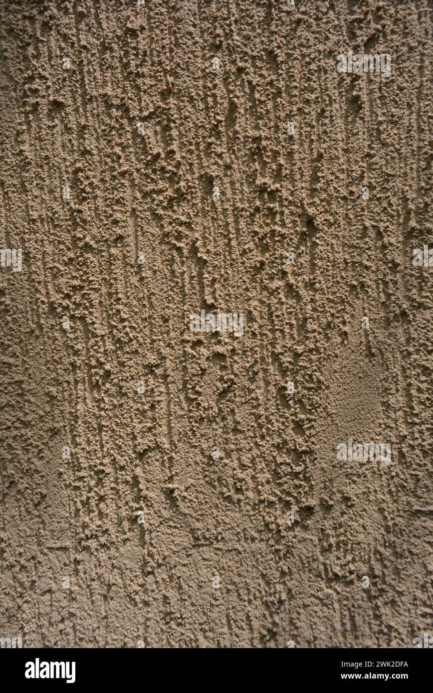 Building materials, street wall cladding, brown caroyed coating, rough ...