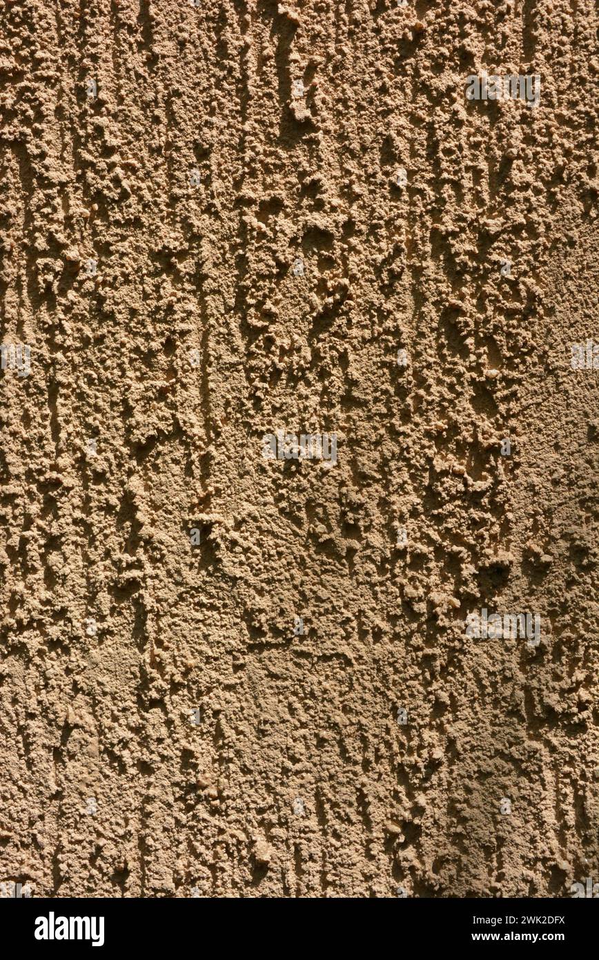 Building materials, street wall cladding, brown caroyed coating, rough ...